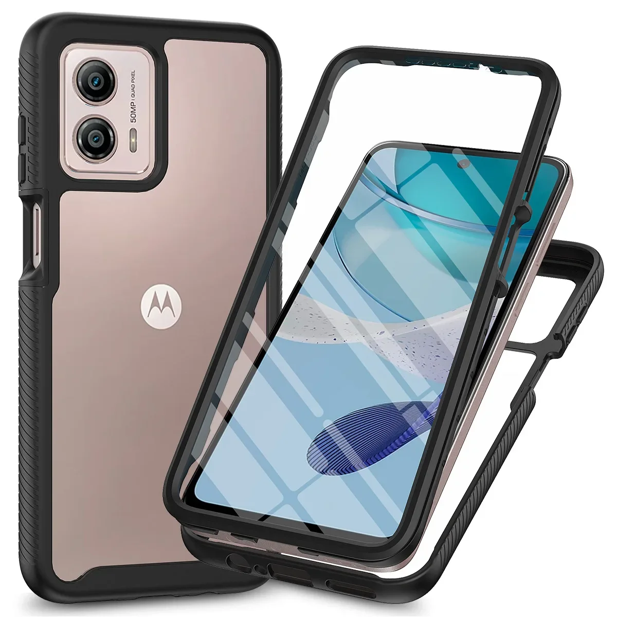 Couverture complète Funda pour Motorola Moto G53 G23 G13 TPU/PC étui ...