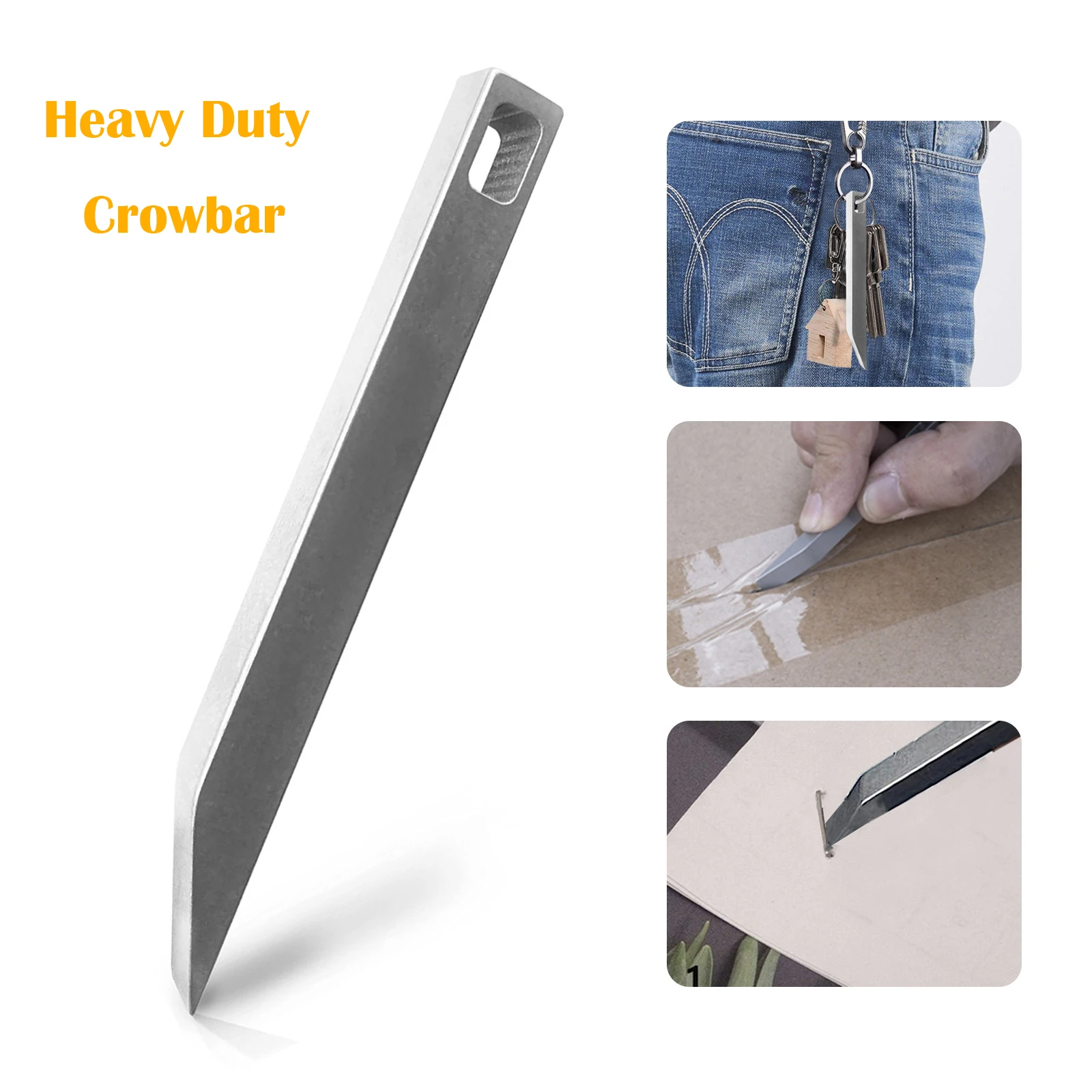 Heavy-Duty-Crowbar-Keychain-Prybar-Small-Durable-Accessories-Easy-to ...