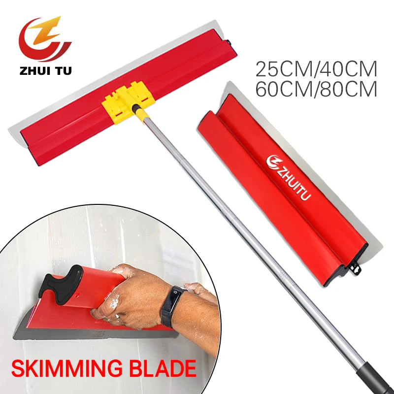 Drywall Smoothing Spatula Flexible Blade 25cm 40cm 60cm 80cm Stainless ...