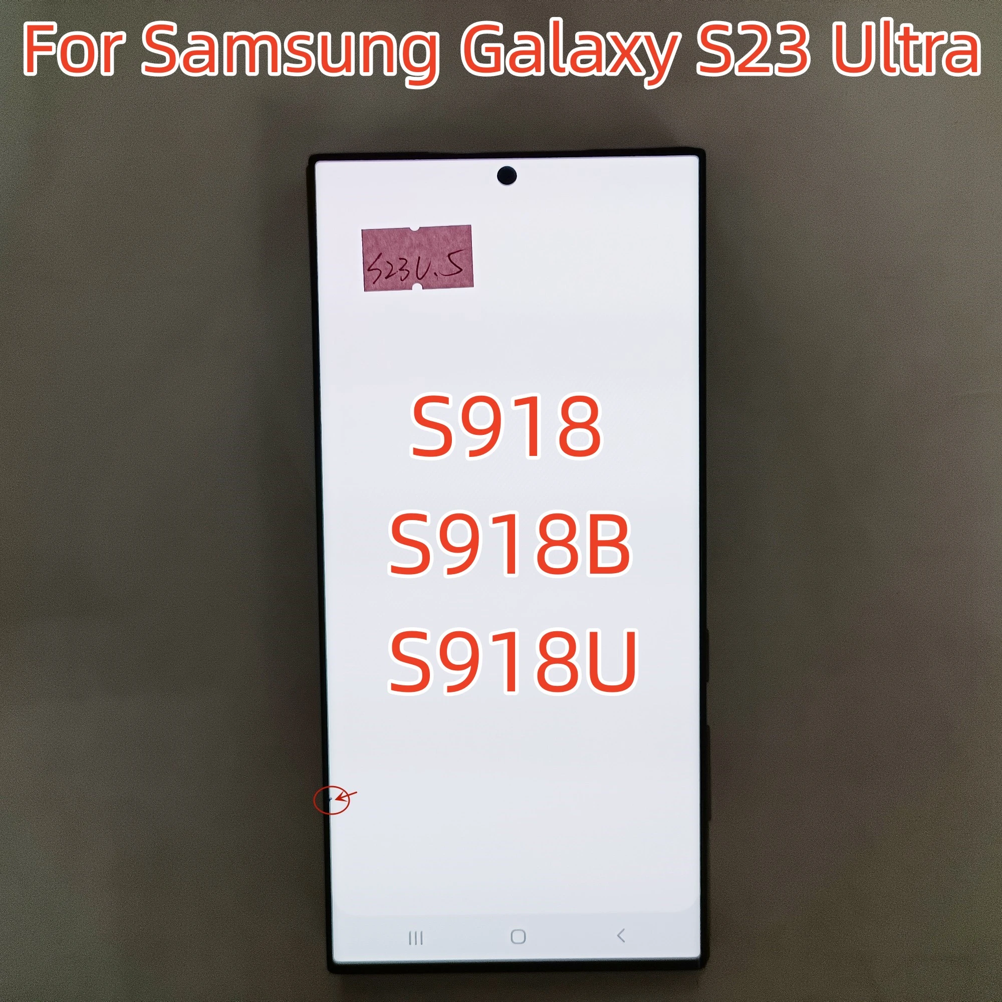 Original 6.8''For Samsung Galaxy S23 Ultra Display With Touch Screen ...