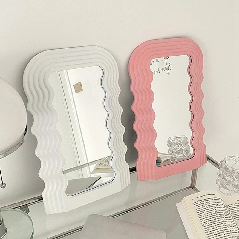 Ins-Wave-Full-body-Mirrors-Irregular-Decorative-Mirrors-Room-Decoration ...