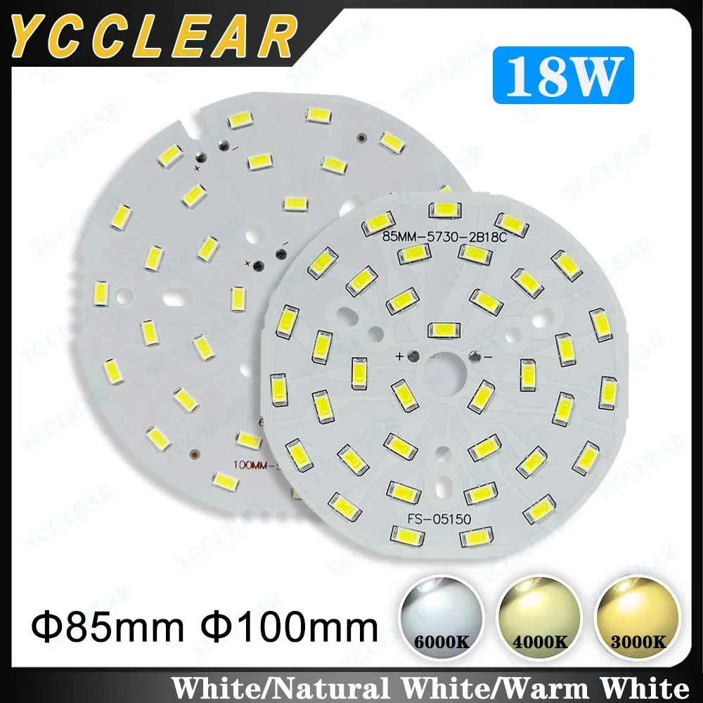 10pcs LED SMD 5730 Chip 18W 54-58V Diameter 85mm 100mm Bulb Lamp LED ...