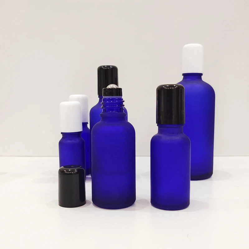 Cobalt Bottles For Essential Oils