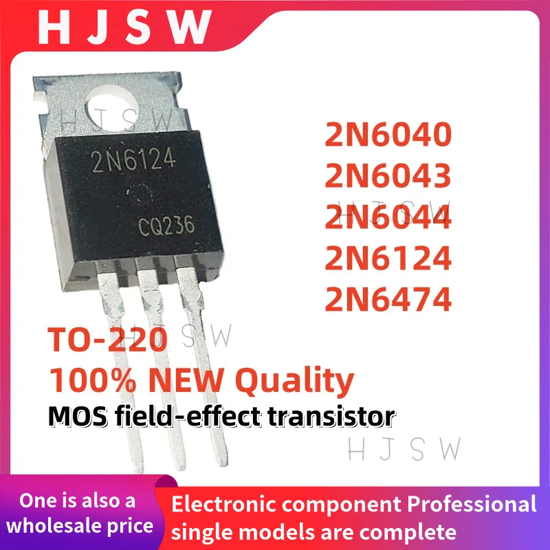 10 Uds 100% nuevo y de calidad 2N6043 2N6040 2N6044 2N6474 2N6124 TO ...