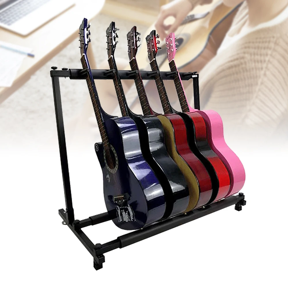 Guitar-Stand-Multiple-5-Compartments-for-Acoustic-Western-Electric ...