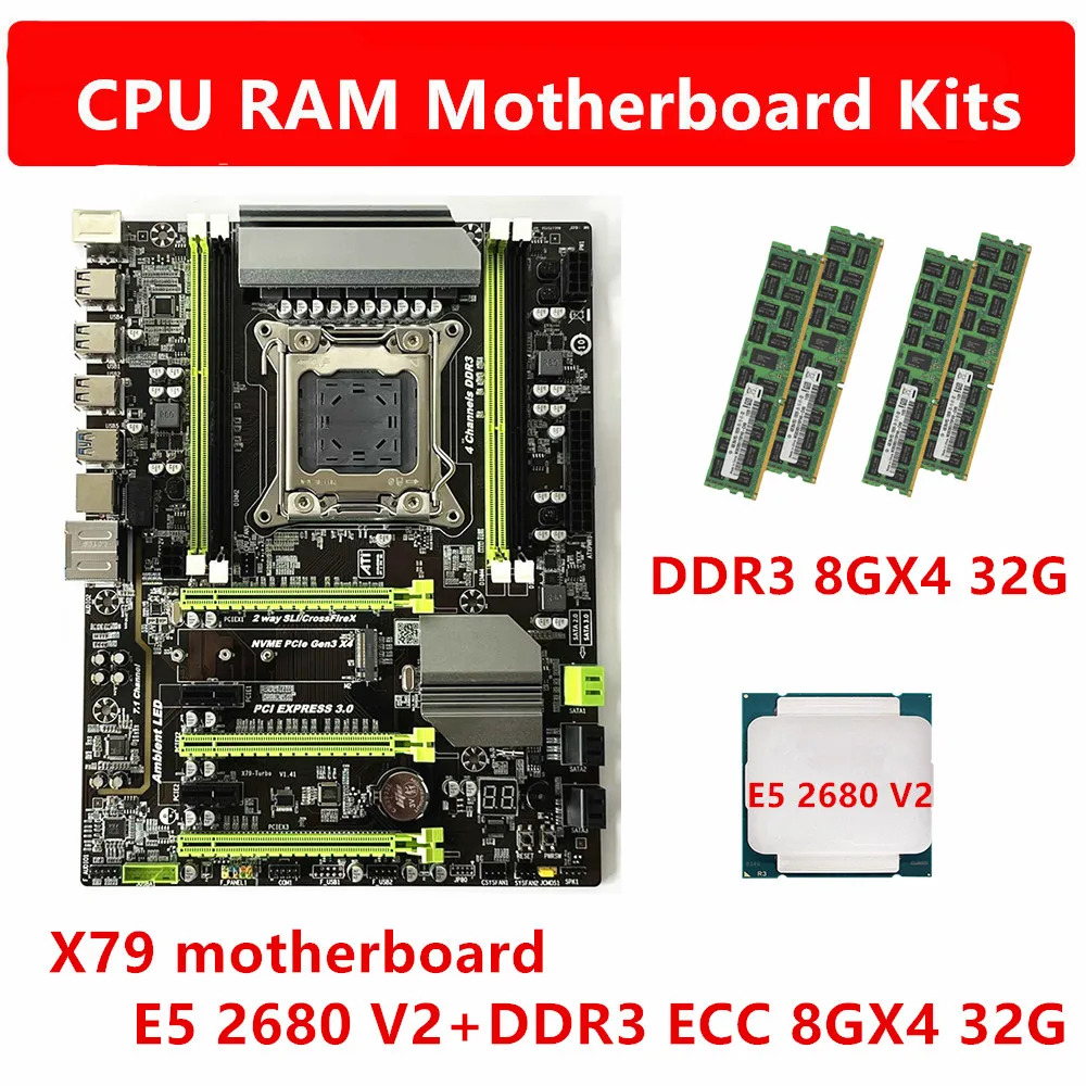 E5-2680-V2-host-X79-Motherboard-DDR3-1600HMZ-ECC-REG-8GX4-32G-CPU-RAM ...