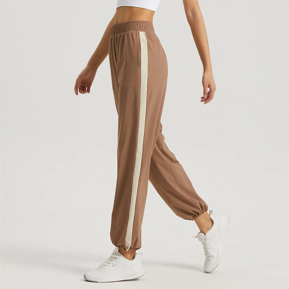 Women-Sports-Joggers-Gym-Adjustable-Running-Loose-Pants-Striped-Sun ...