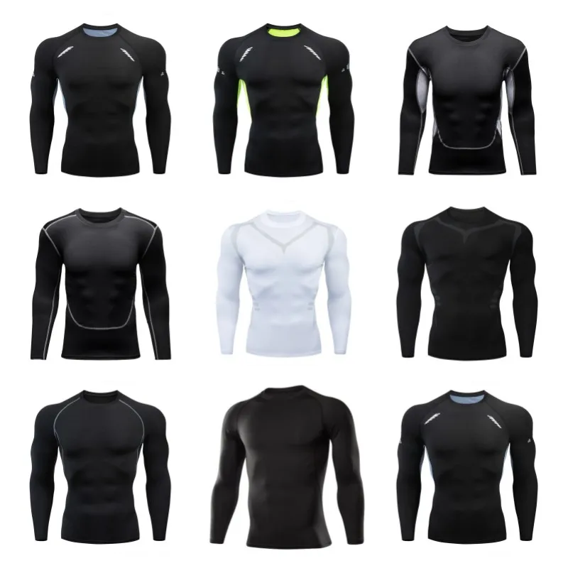 Winter-Men-Long-Sleeve-Running-Sports-T-Shirt-Clothing-Mens-Thermal ...