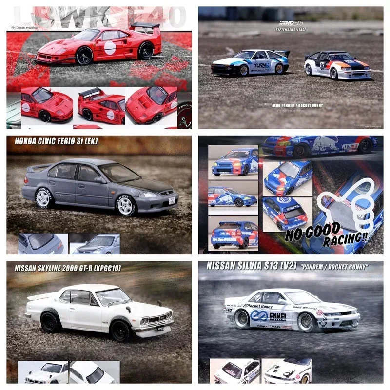 Preorder-INNO-1-64-NISSAN-SILVIA-S13-LBWK-F40-Red-CIVIC-EK9-JDM-2000-GT.jpg