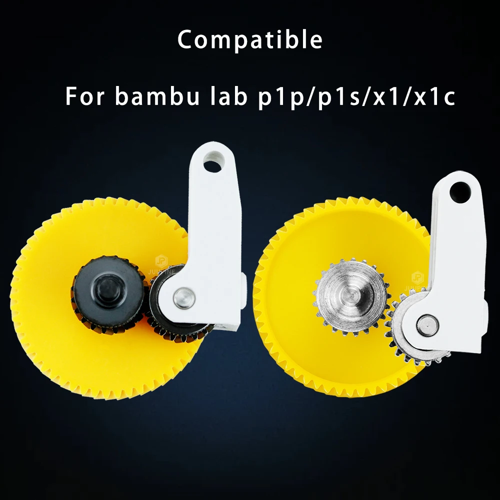 Upgrade Hardened Steel Extruder Gear Assembly For Bambu Lab P1S P1P X1 ...