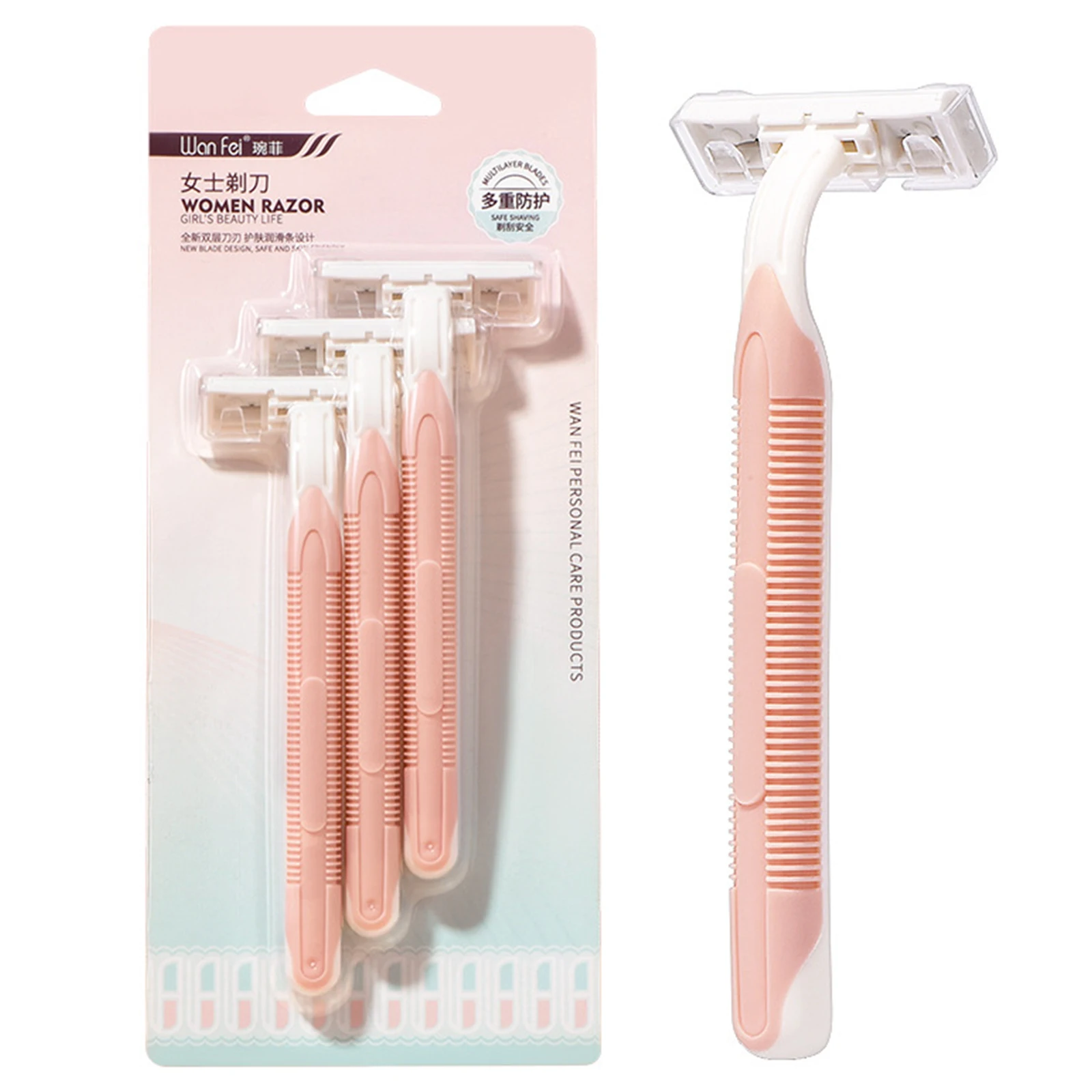 3PCS-Women-Body-Hair-Bikini-Razor-Shaver-Safety-Razor-Blade-Body ...