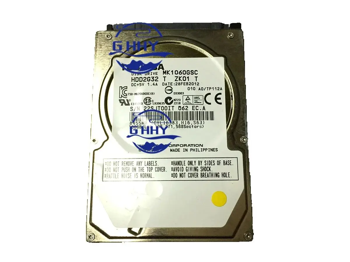Disk drive MK1060GSC HDD2G32 E ZK01 DC+5V 1.4A 100GB For Den$so Car HDD ...