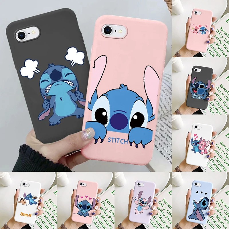 Stitch-Case-For-iphone-7-8-Plus-SE-2020-Protective-Cover-Anime-Cartoon ...
