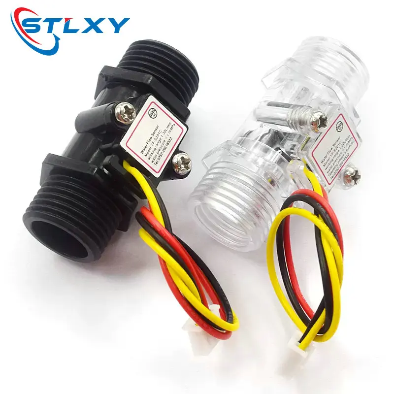 Water Flow Sensor Switch G1/2" Fluid Flow Meter Water Control ...