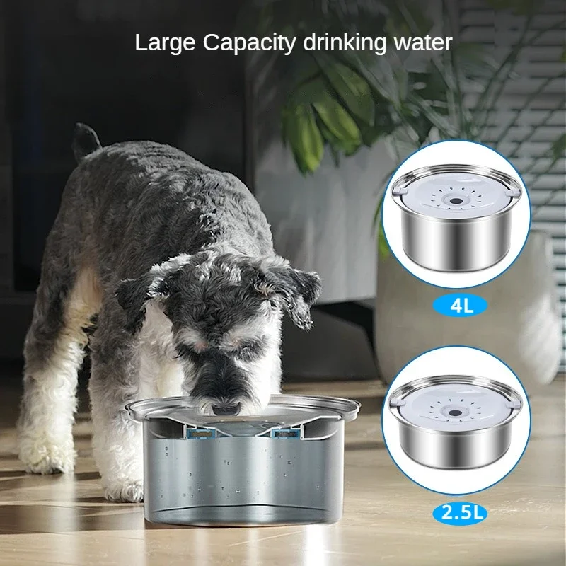 4L Dogs Slow Drinking Bowl,Stainless Steel Bowl for Dogs, Large ...