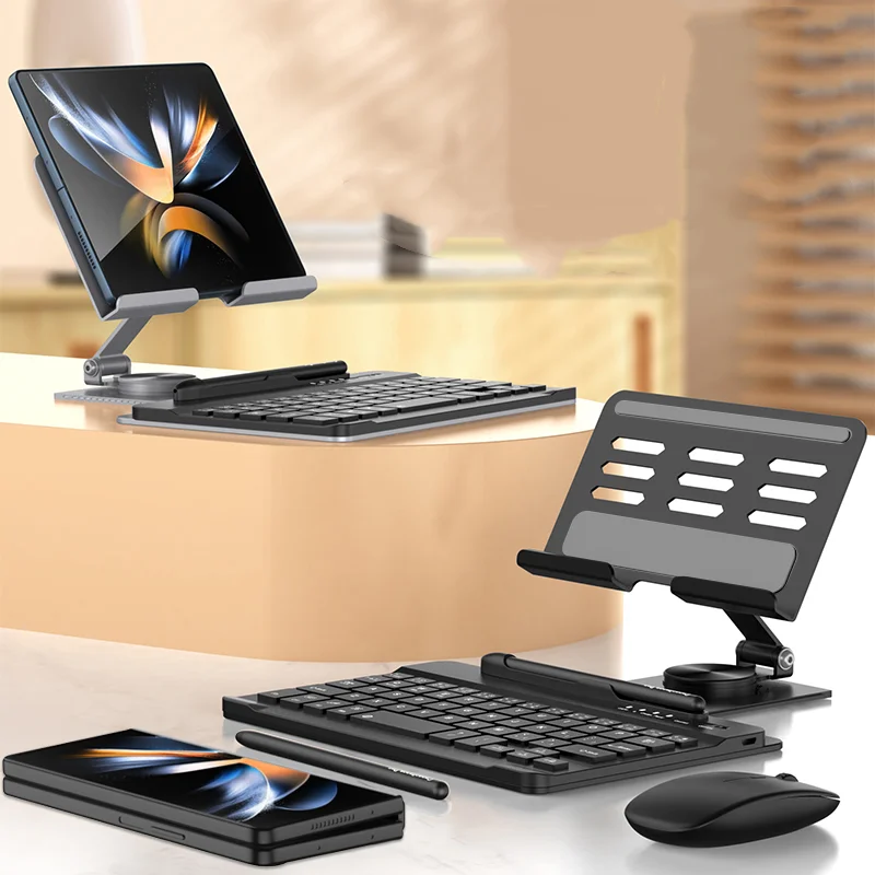 Portable Wireless Keyboard With Stand For TECNO PHANTOM V Fold 360 ...
