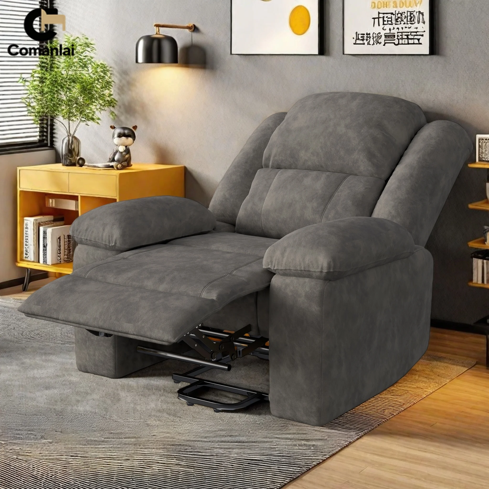Comanlai Recliner Sofa with Footrest Electric Massage Chair with 8 ...