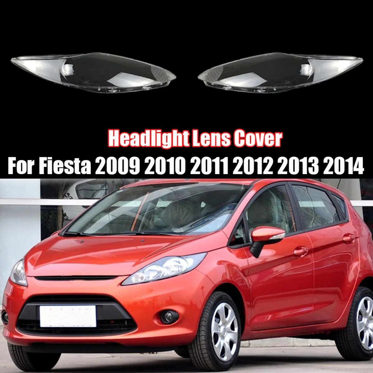 Car Front Headlamps Transparent Cover Lampshades Lamp Shell Headlight ...