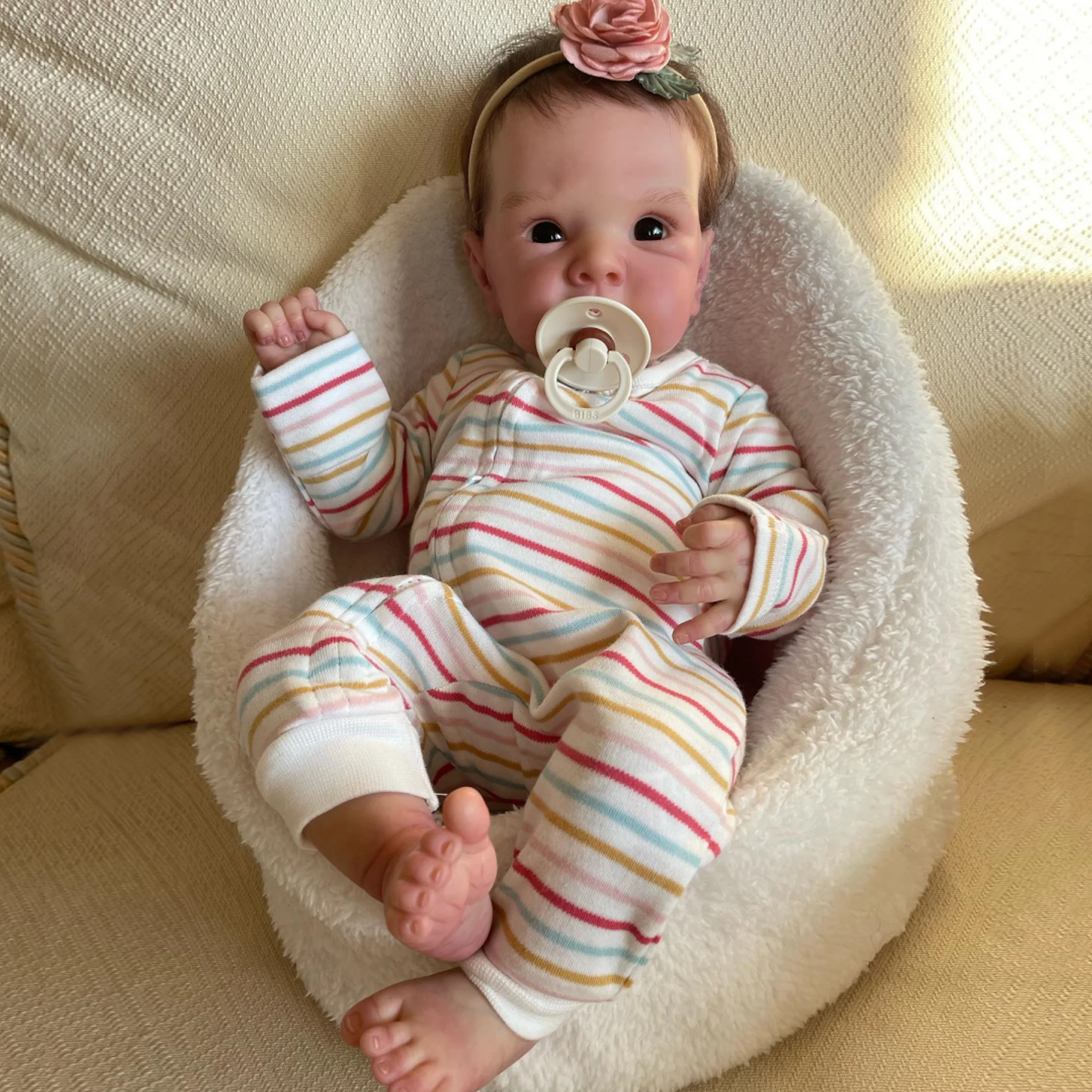 45CM-Bettie-Bebe-Reborn-Doll-3D-Painted-Skin-Handmade-Realistic-Cute ...