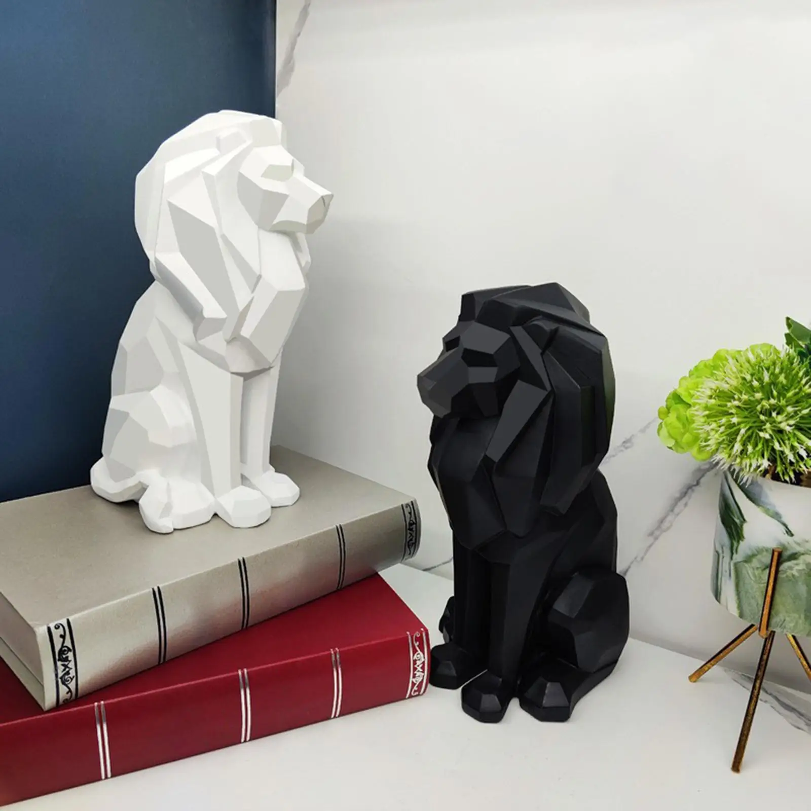 Creative Lion Figurine Animal Sculpture Christmas Gifts Nordic Style ...