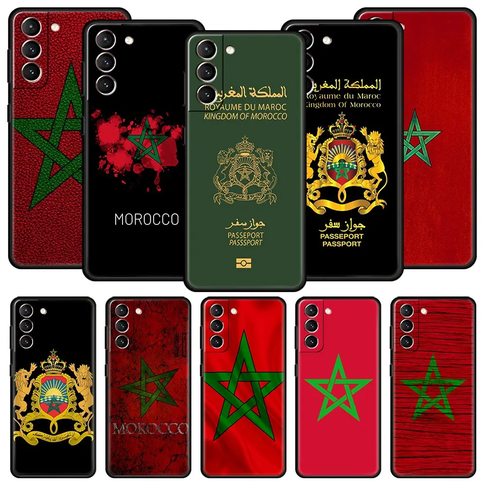 Morocco-Flag-Passport-Phone-Case-For-Samsung-Galaxy-S23-S22-S20-Ultra ...