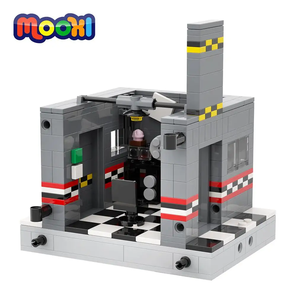 MOOXI-Horror-Game-Office-371Pcs-MOC-Bricks-City-Model-Action-Figure-Set ...