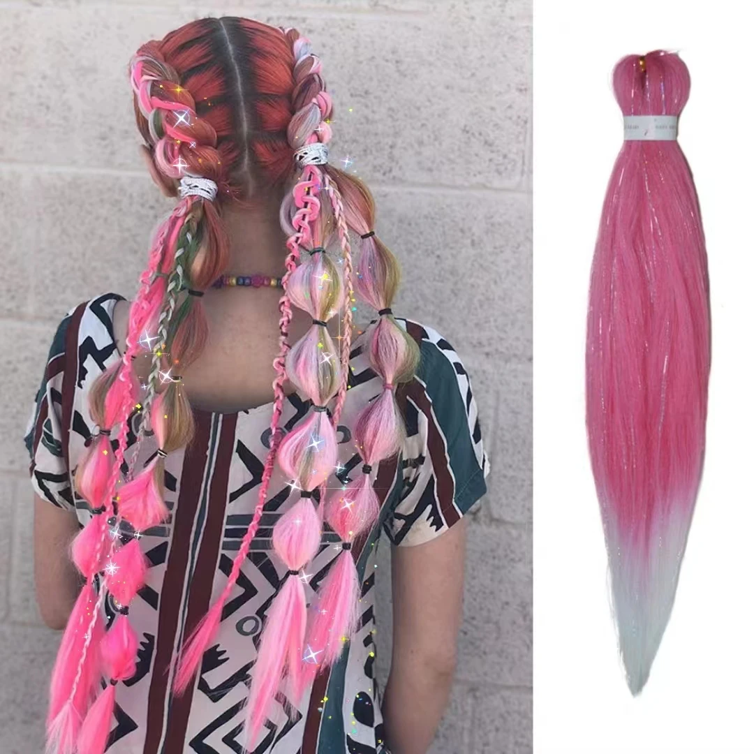 Tinsel-EZ-Braids-Pink-White-Ombre-Straight-Braids-Blend-Hair-Tinsel ...
