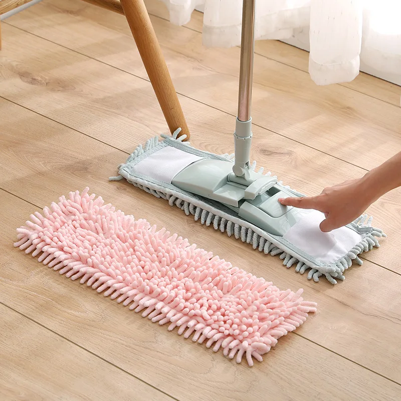 40-10cm-Rectangle-Home-Cleaning-Pad-Chenille-Household-Dust-Mop-Head ...