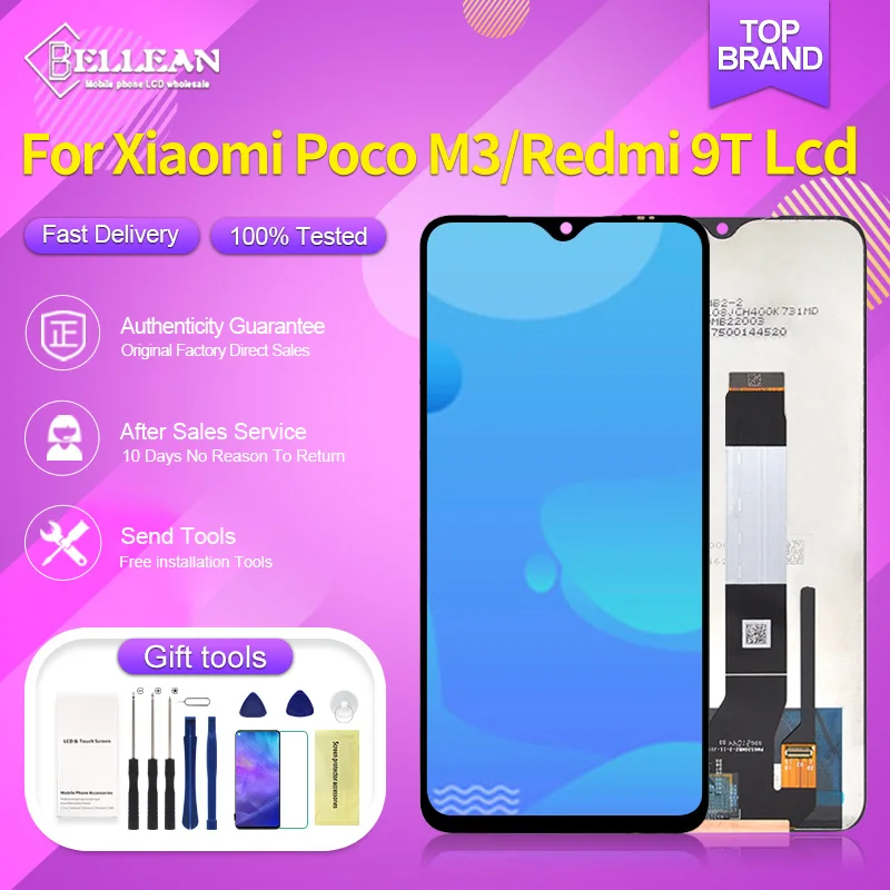 6-53-Inch-For-Xiaomi-Poco-M3-LCD-Touch-Digitizer-For-Redmi-9T-Display ...