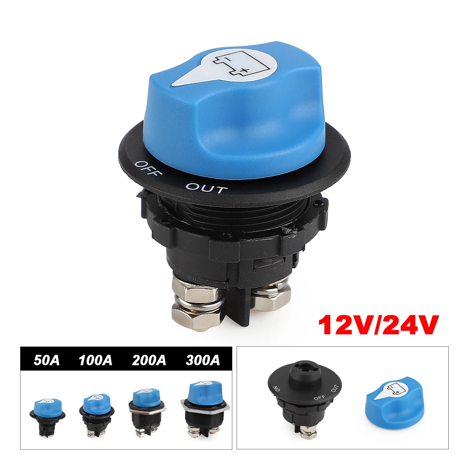 12V-DC-Disconnecter-Power-Isolator-Cut-Off-Switch-Kit-50A-100A-200A ...