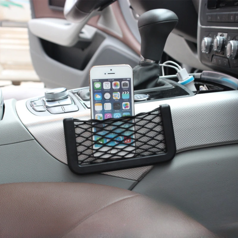 Auto Seat Side Interior Back Sundries Pocket Mesh Storage Bag Phone Net ...
