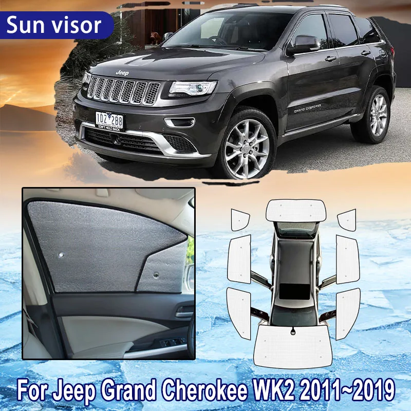 Sun Shade For Jeep Grand Cherokee WK2 2011~2019 2015 2016 Car Full ...