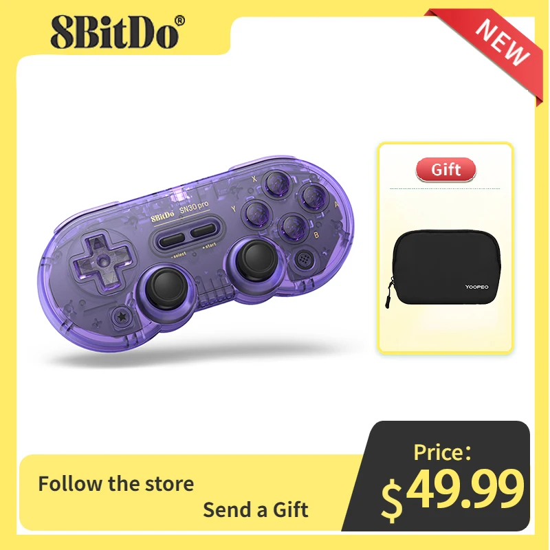 NS 스위치용 무선 블루투스 컨트롤러 조이스틱, 8Bitdo SN30 Pro 게임패드, Nintend Switch MacOS 안드로이드 컨트롤러| | - AliExpress