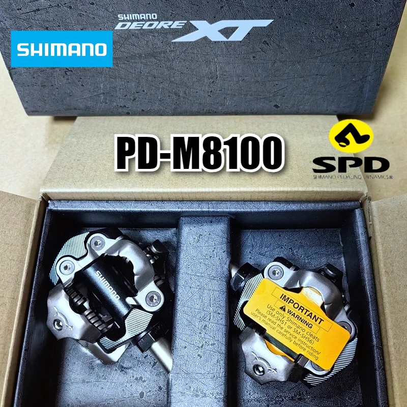 SHIMANO XT PD-M8100 All-Terrain Pedals - Dual Sided SPD for XC Riding ...