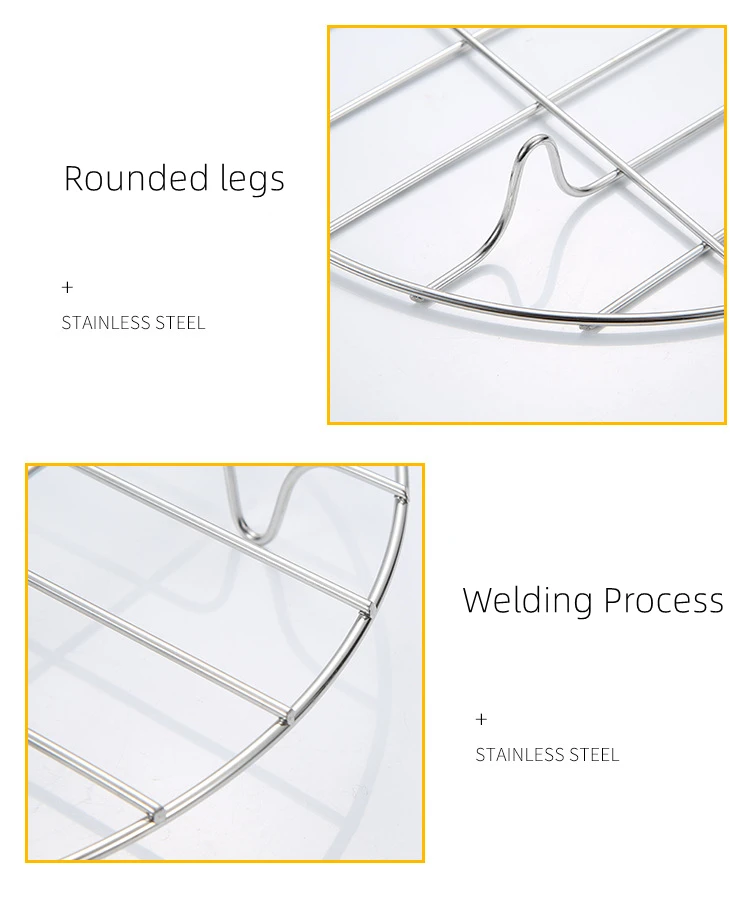 Cuiseur vapeur,Grille de cuisson à la vapeur en acier inoxydable 304, support à pied court ...