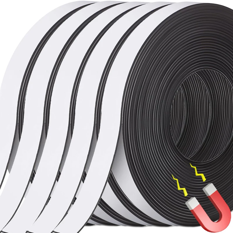 10/20/30mm Self Adhesive Magnetic Tape Cuttable Strong Magnetic Tape ...