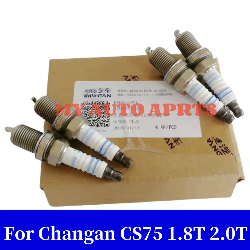 4PCS/SET Car Engine Spark Plug Assembly For Changan CS75 1.9T 2.0T K002 ...
