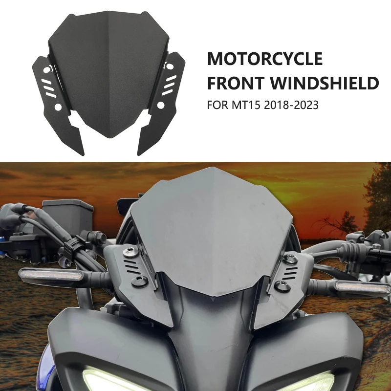Motorcycle Windshield Windscreen Deflector Wind Shield Screen For ...
