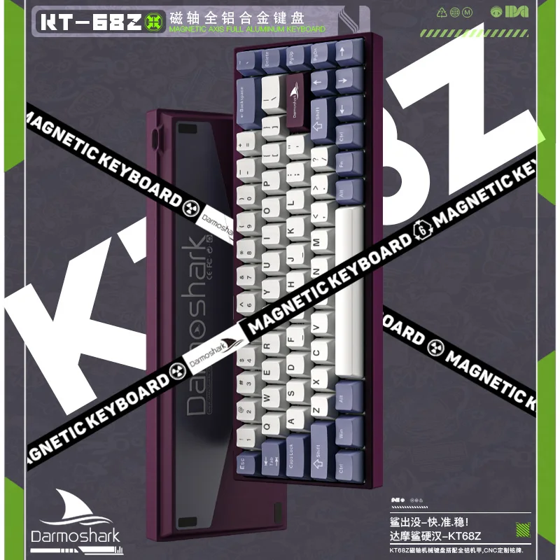 Darmoshark-Kt68z-Wired-Magnetic-Axis-Mechanical-Keyboard-With-All ...