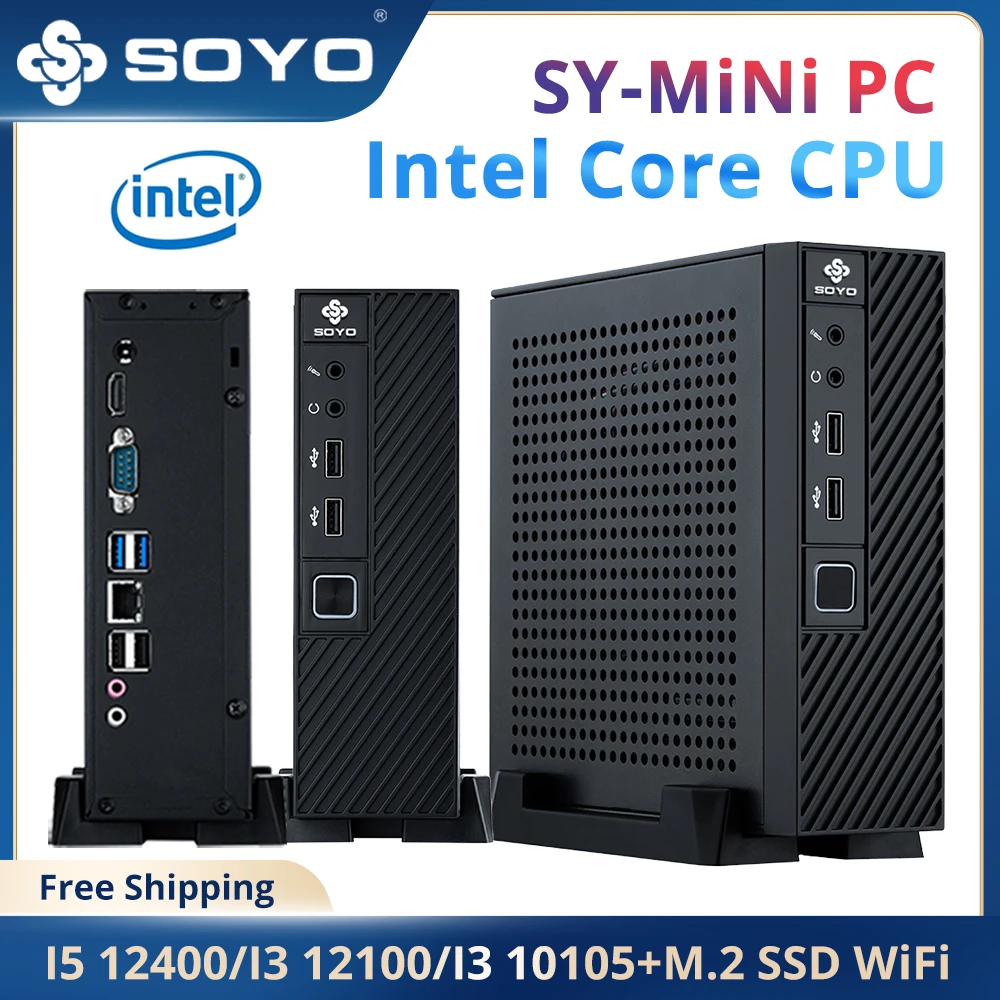 SOYO-MiNi-PC-Computer-Intel-Core-i3-10105-12100-i5-11400-12400-CPU ...