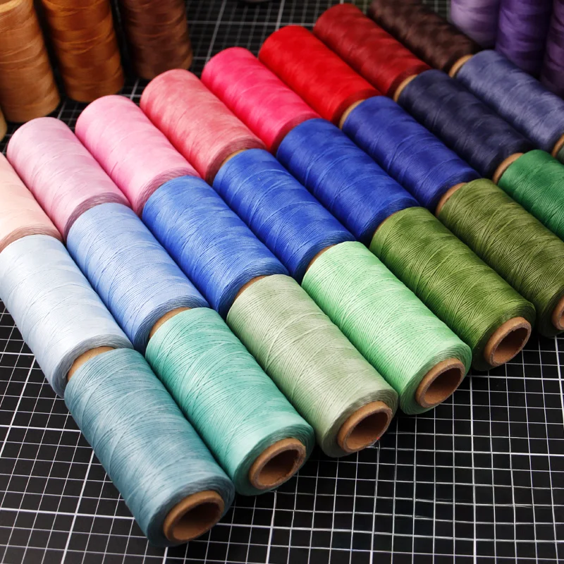 0-8mm-Flat-Waxed-String-50D-Hand-Sewing-Wax-Line-Bracelet-Wrist-Chain ...