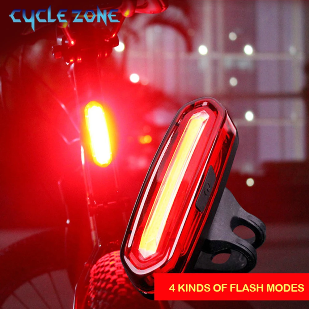 Bike Tail Light Waterproof LED Bike Front Rear Light Bicycle USB ...