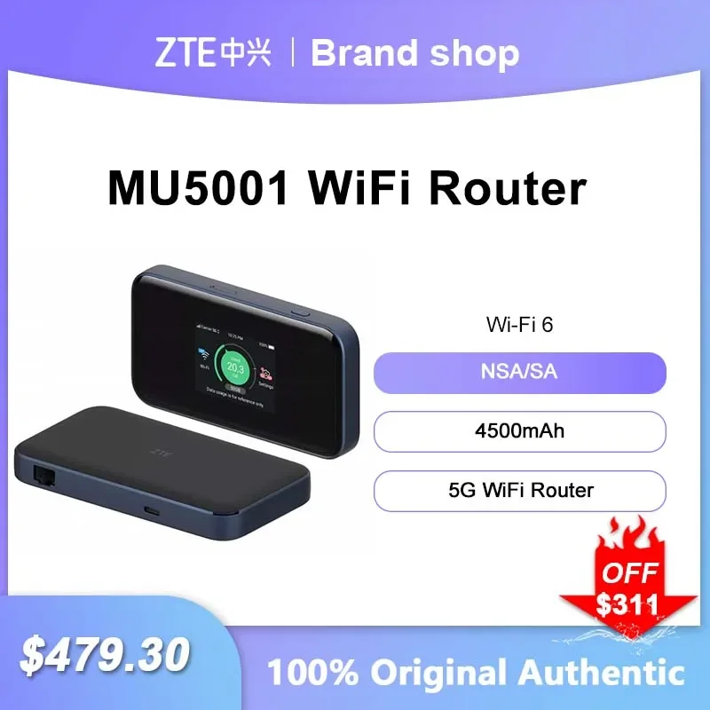 ZTE-Router-WiFi-inal-mbrico-MU5001-5G-m-dem-port-til-Mini-punto-de ...