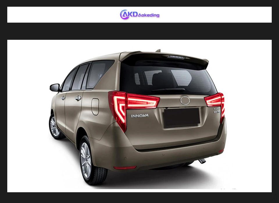 Toyota Innova Tail Light 2016-2019 Innova Tail Lamp Light Led Drl ...
