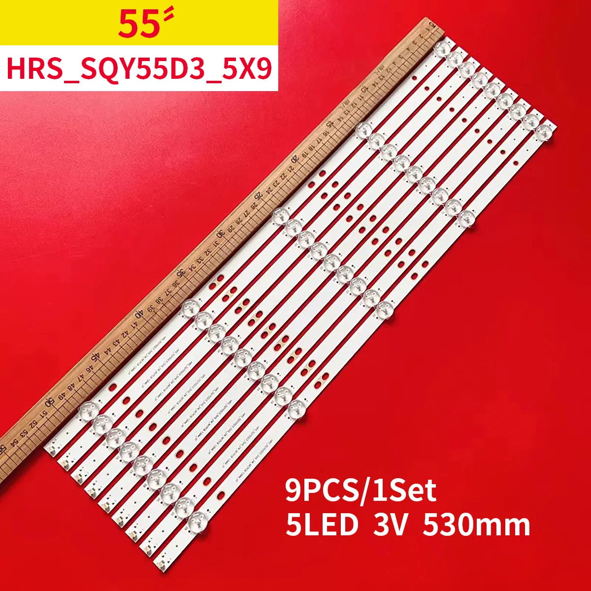 LED-backlight-Strip-for-Systems-K55DLY8US-Kroms-KS5500SM4K-ND55KS4300S-HRS-SQY55D3-5X9-2W-MCPCB ...
