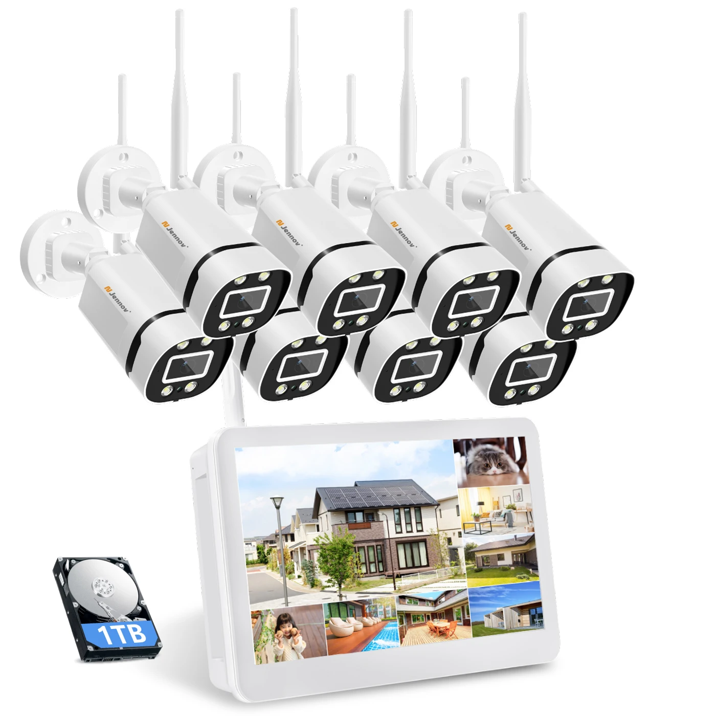 Jennov-3MP-Wifi-CCTV-Camera-Security-System-Set-Color-Night-Outdoor-IP ...