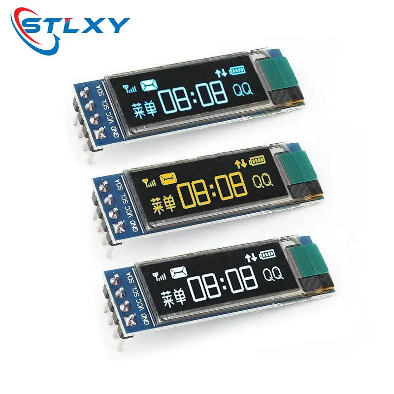 0.91 inch OLED module 0.91" white/Blue OLED 128X32 OLED LCD LED SSD1306 ...