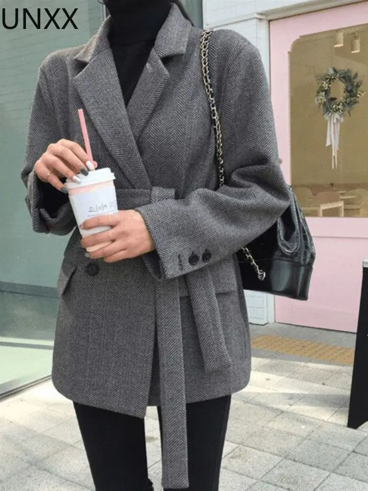 UNXX-Women-Winter-Coats-Fashion-Wool-Blends-Overcoat-Female-Elegant ...