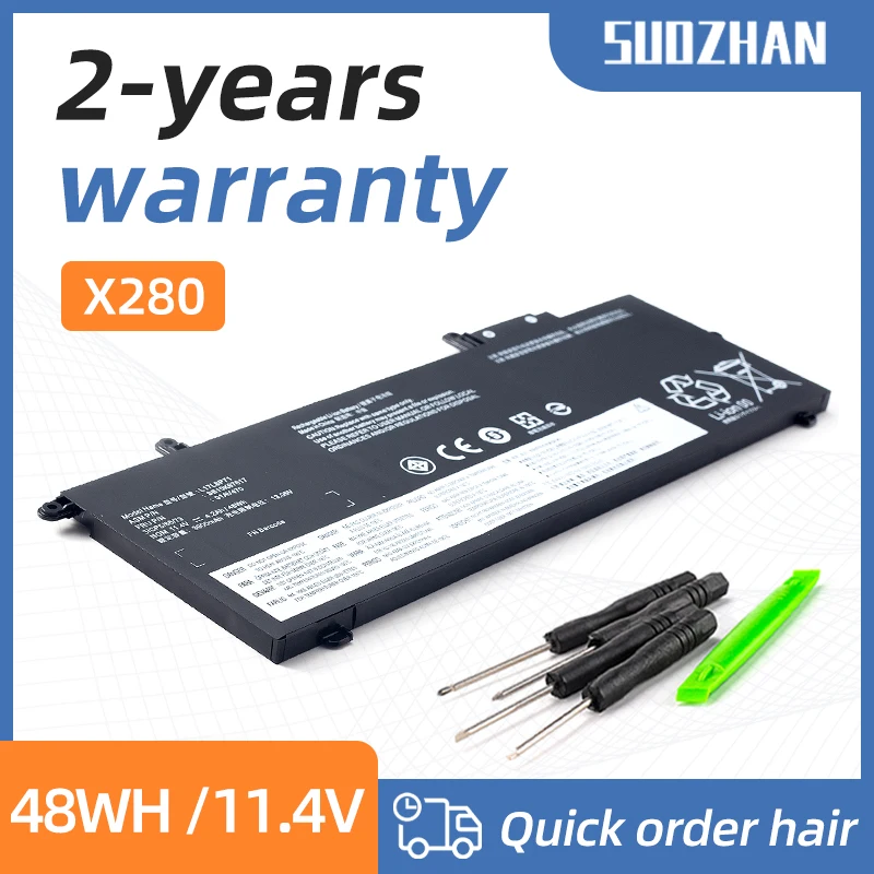 SUOZHAN L17L6P71 Battery for Lenovo ThinkPad X280 L17M6P71 L17C6P71 ...