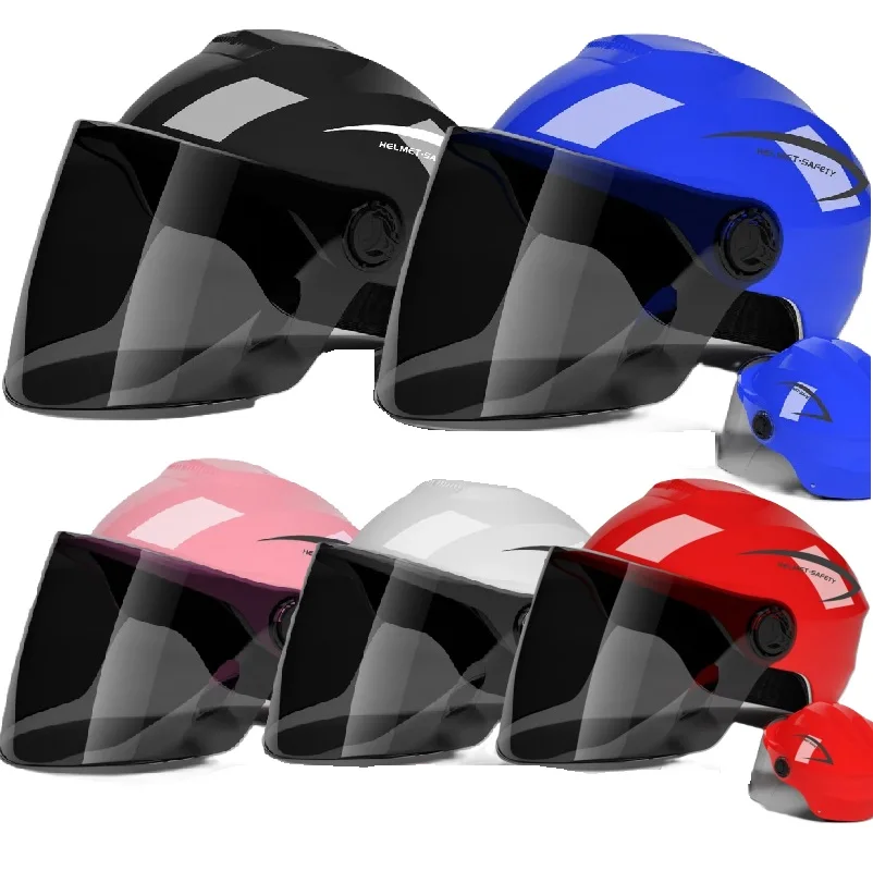 Motorcycle-Breathable-Sunbonnet-Helmet-Unisex-Four-Seasons-Pedals ...